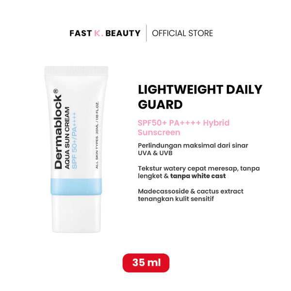 Dermablock Aqua Sun Cream SPF50+/PA++++ 35ml– Fast K. Beauty