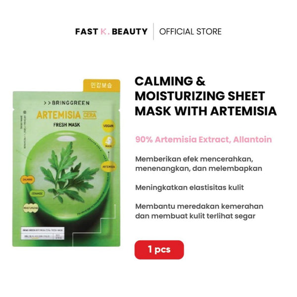 BRING GREEN Artemisia Cera Fresh Mask 1 Pcs– Fast K. Beauty